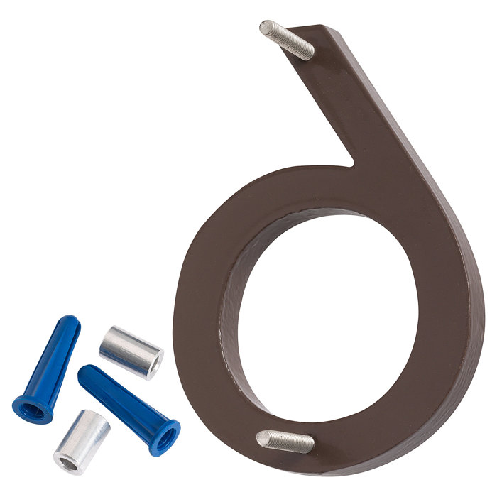 Montague Metal Products 8'' H Metal House Number & Reviews | Wayfair