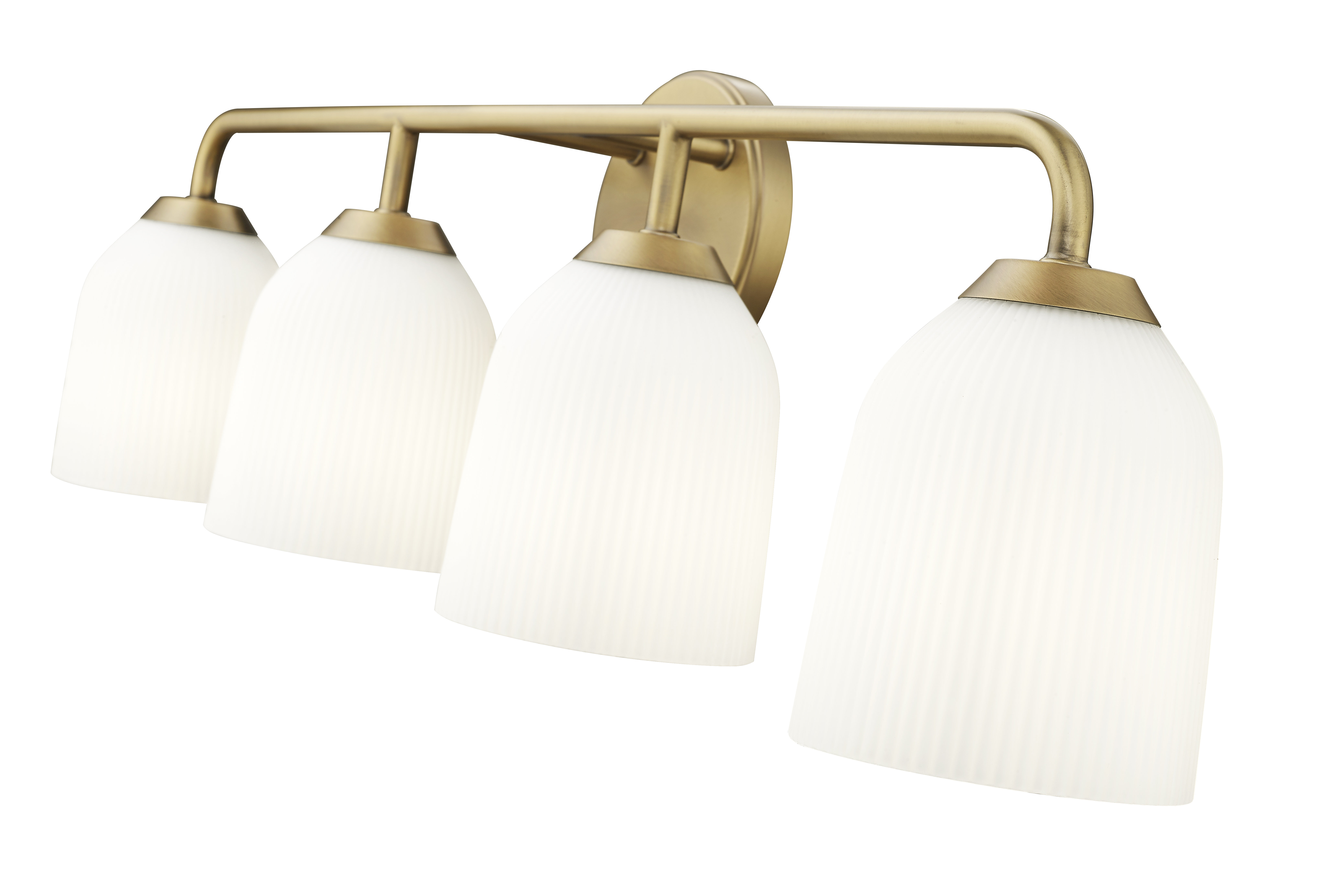 Winston Porter Millennium Lighting Norah 4 Light Vanity with Opal ...