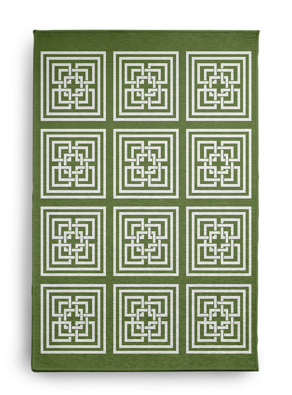 e by design OCRG1570GR43-Green_Greek New Key Indoor/Outdoor Rug ...