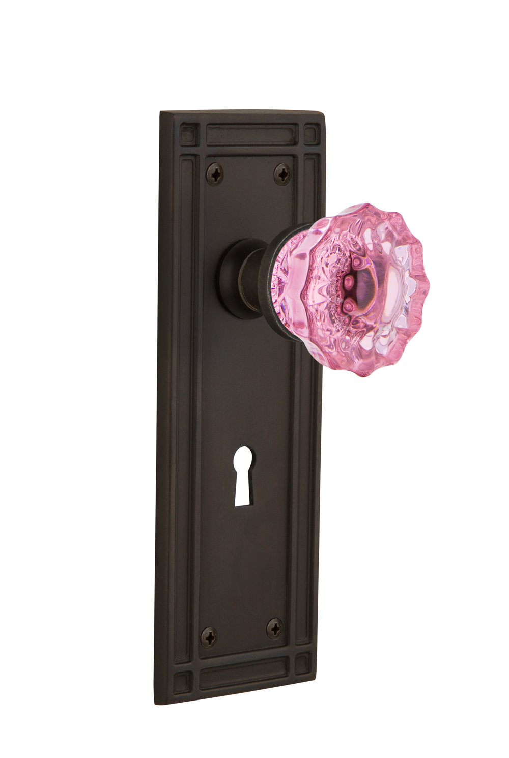 Nostalgic Warehouse Mission Plate with Decorative Keyhole and Crystal ...