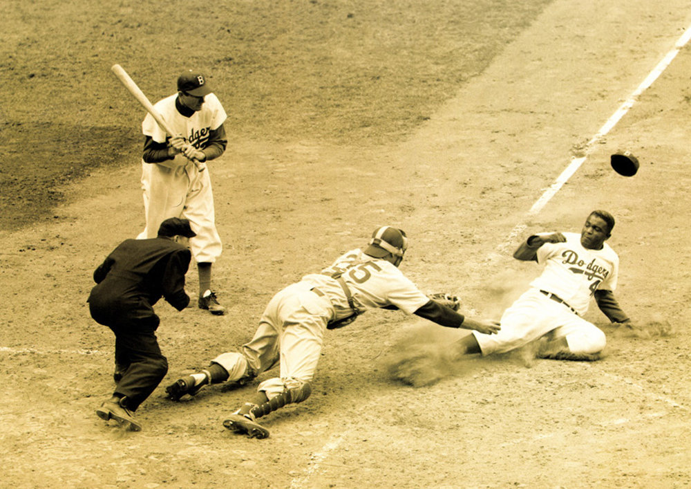 Lark Manor™ Jackie Robinson Stealing Home, May 15, 1952 IMA-U275 | Wayfair