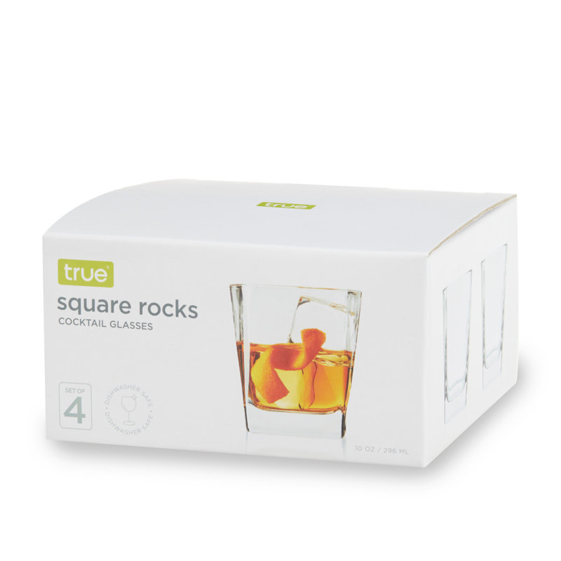 True Square Rocks Glass | Wayfair