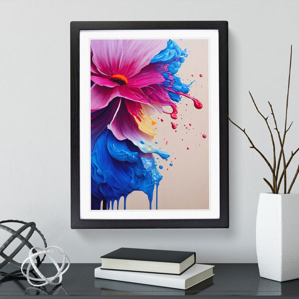 Metro Lane XV1022-3166X Drip Flower No.5 - Single Picture Frame Art ...