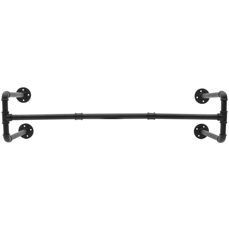 Williston Forge Wall Mounted Industrial Pipe Coat Rack & Reviews | Wayfair