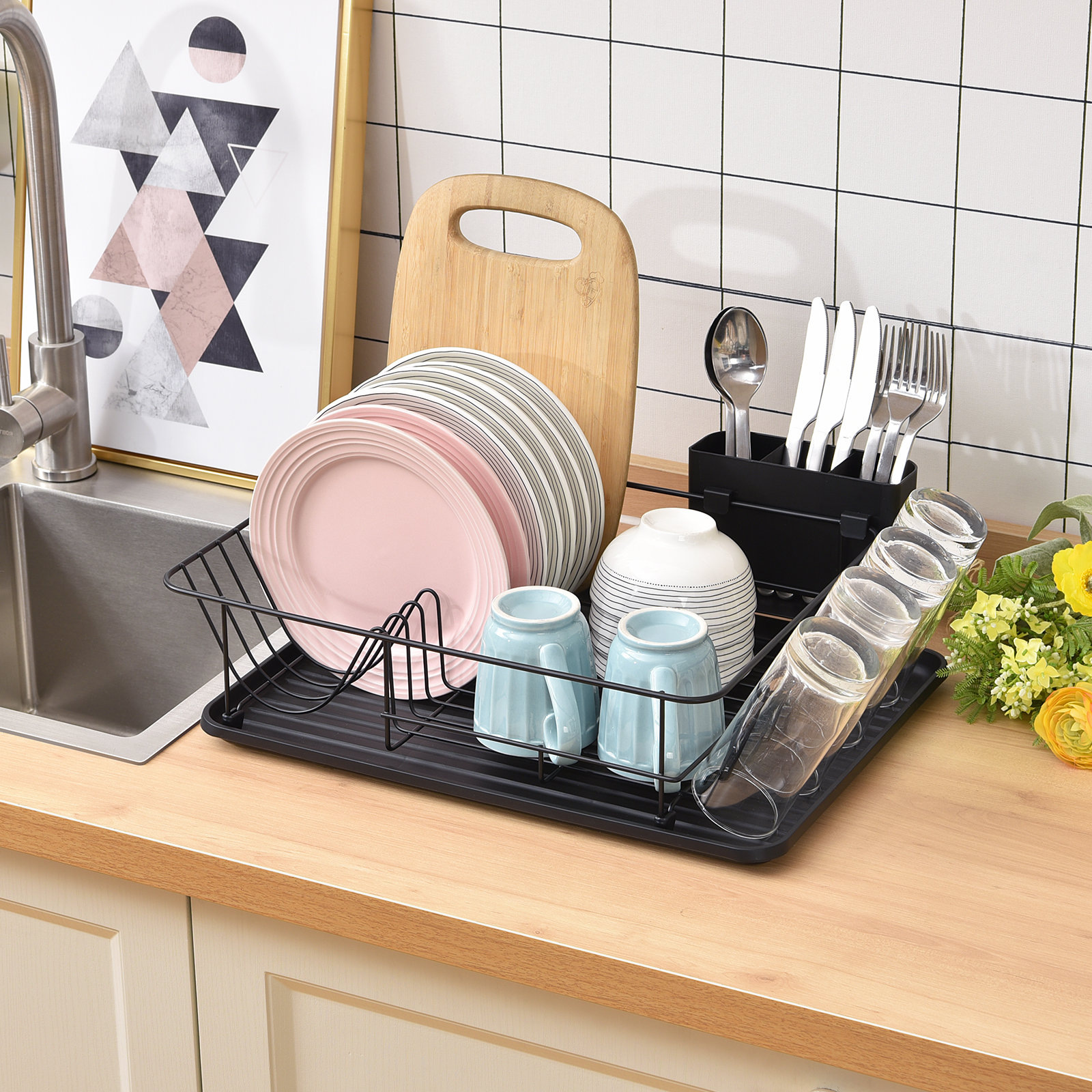 KINGRACK Large Capacity Metal Dish Drying Rack, Dish Rack & Reviews ...