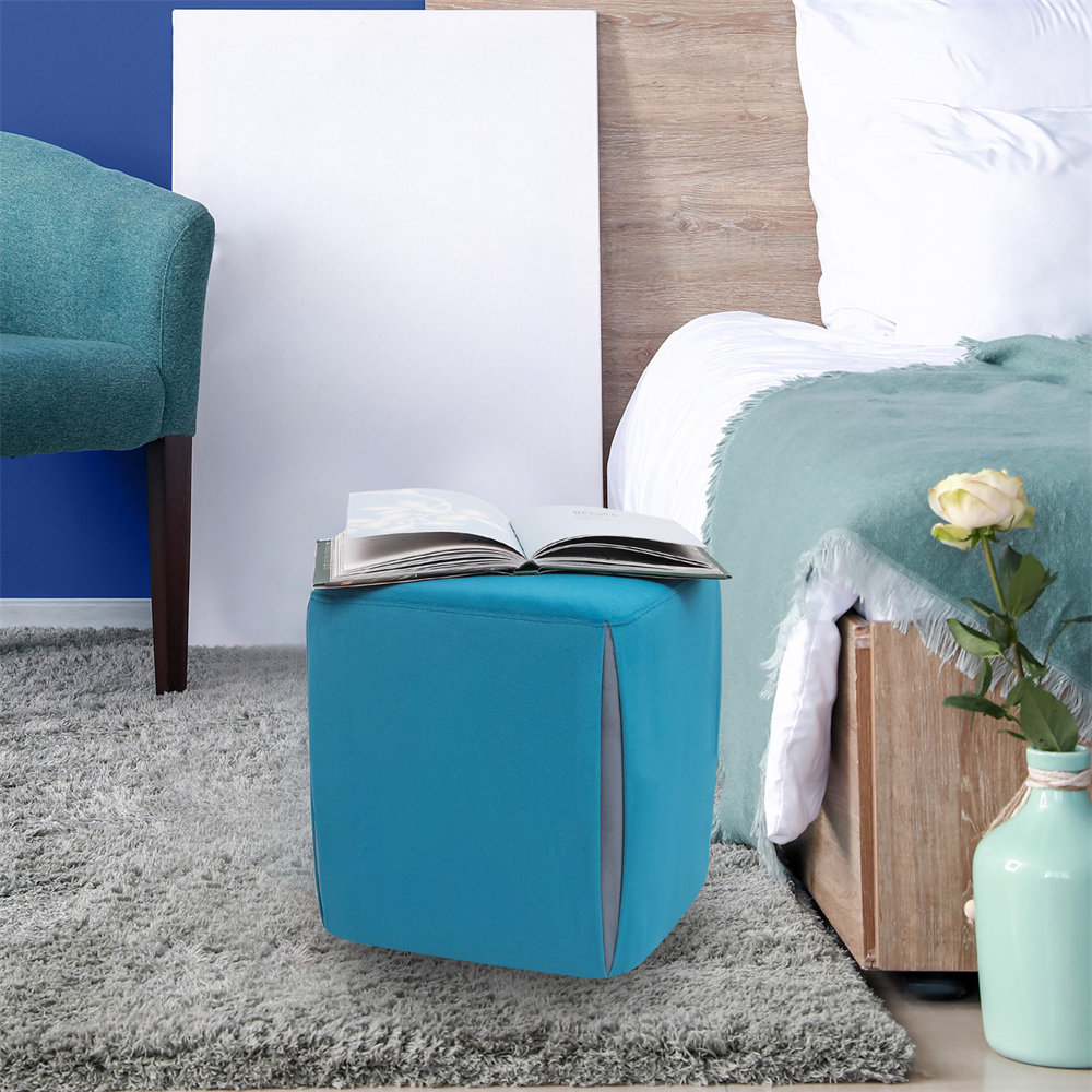 Ebern Designs Nenah 14" Wide Square Cube Ottoman - Wayfair Canada