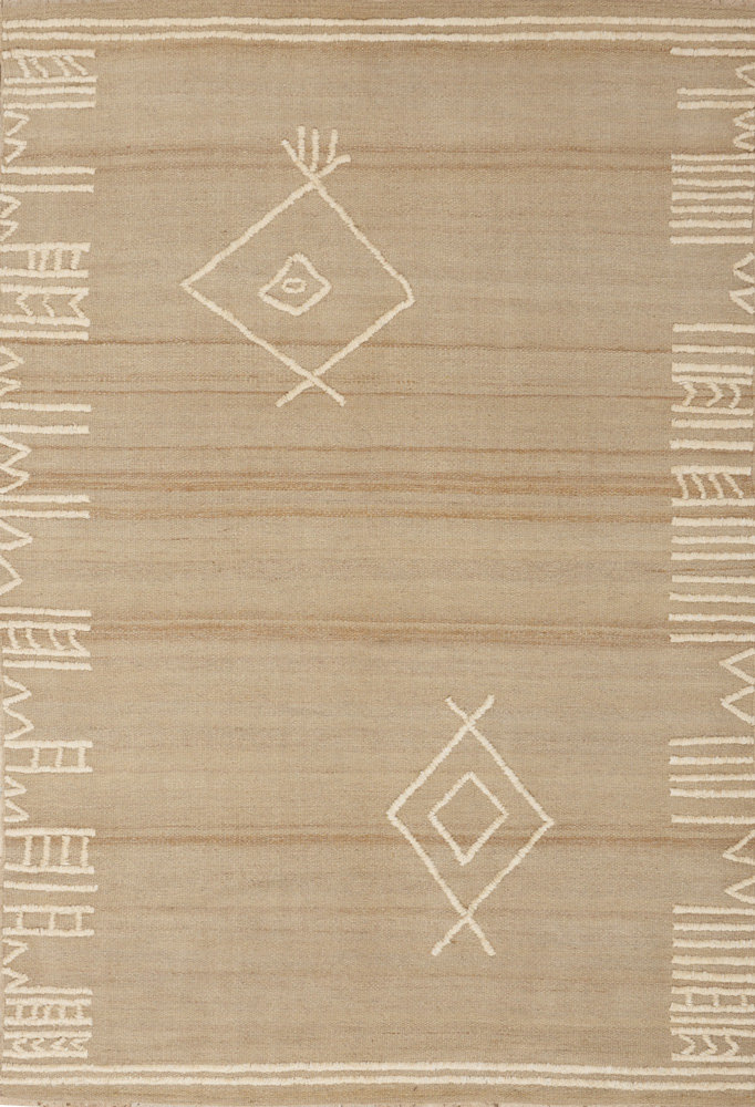 Matt Camron Rugs and Tapestries Handwoven Flatweave Beige Area Rug ...