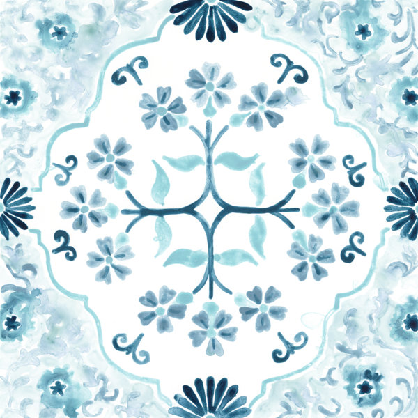 Marlow Home Co. Gamla Stan Tile IV by June Erica Vess - Wrapped Canvas ...