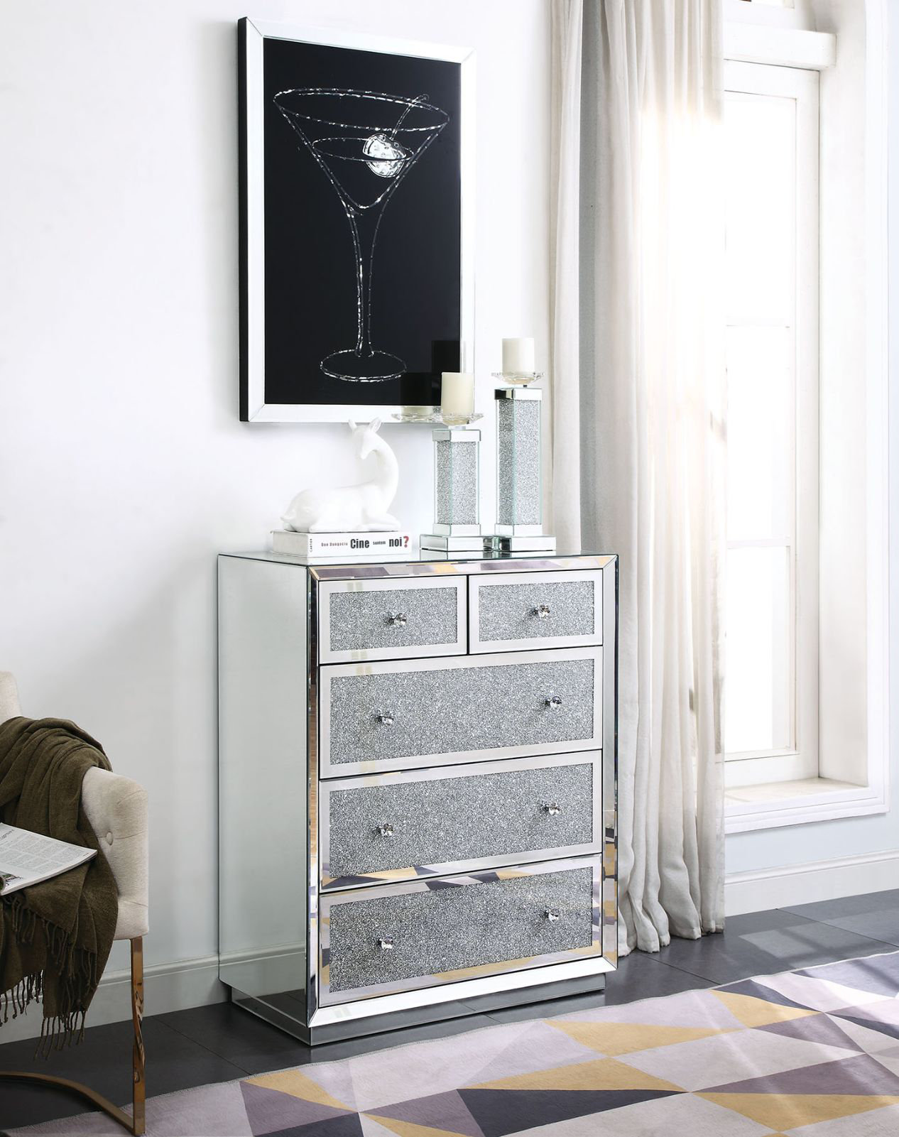 Direct Marketplace Rekha 5 Drawer 32" W Chest | Wayfair