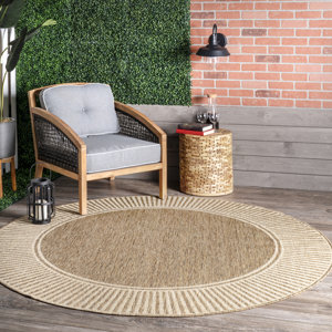 Round Outdoor Rugs You'll Love | Wayfair