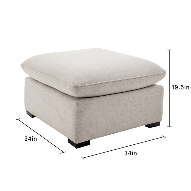 WOVENBYRD Cromwell Modular Sofa Ottoman | Wayfair
