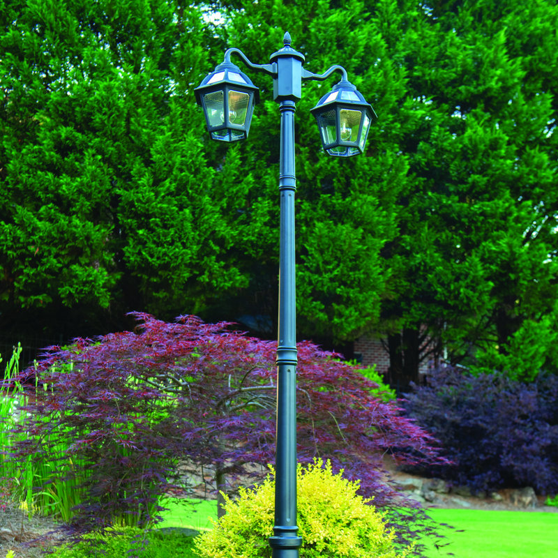 Gama Sonic Polaris Double-Headed Solar Lamp Post (Full) & Reviews | Wayfair