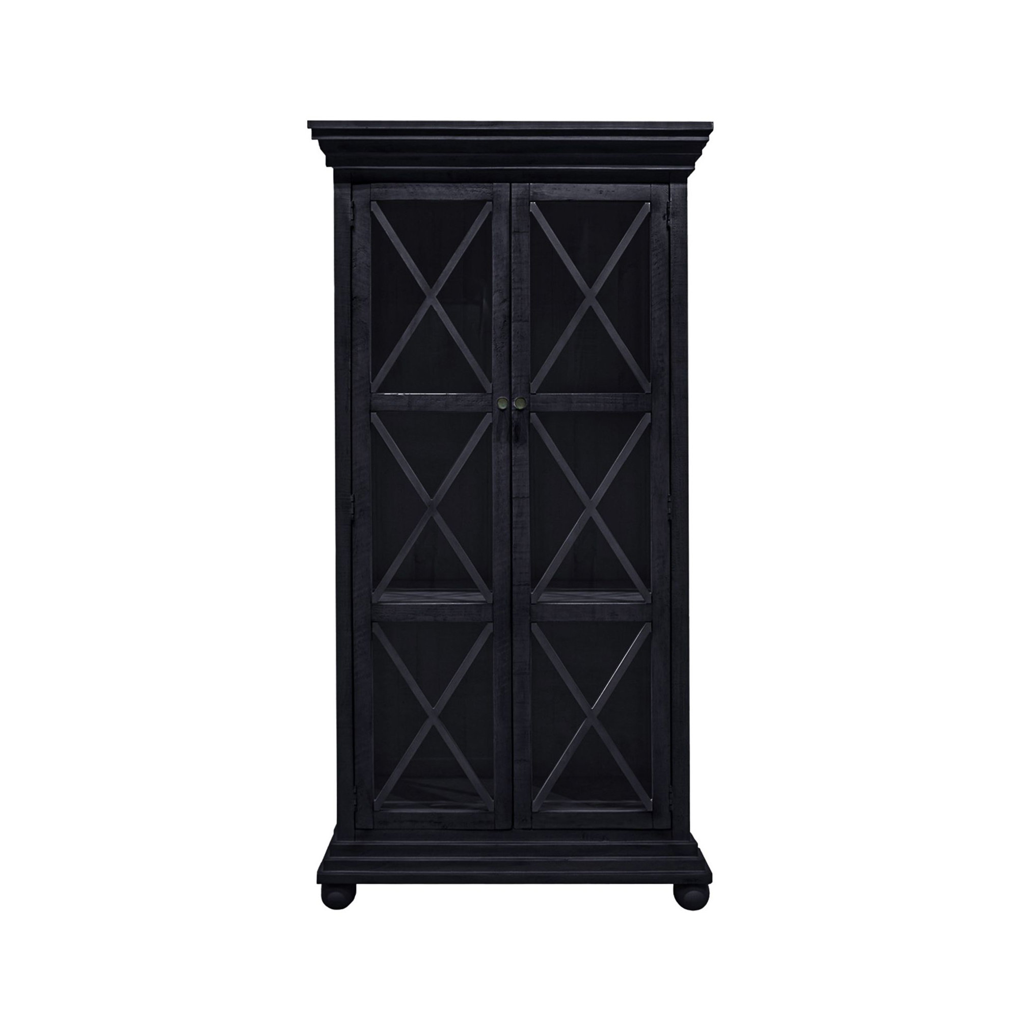 Rosalind Wheeler 2 Door Tall Curio Cabinet | Wayfair