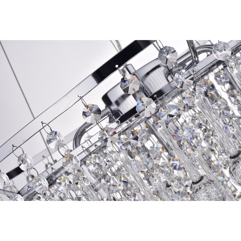 House of Hampton® Hera 5 - Light Unique Chandelier with Crystal Accents ...