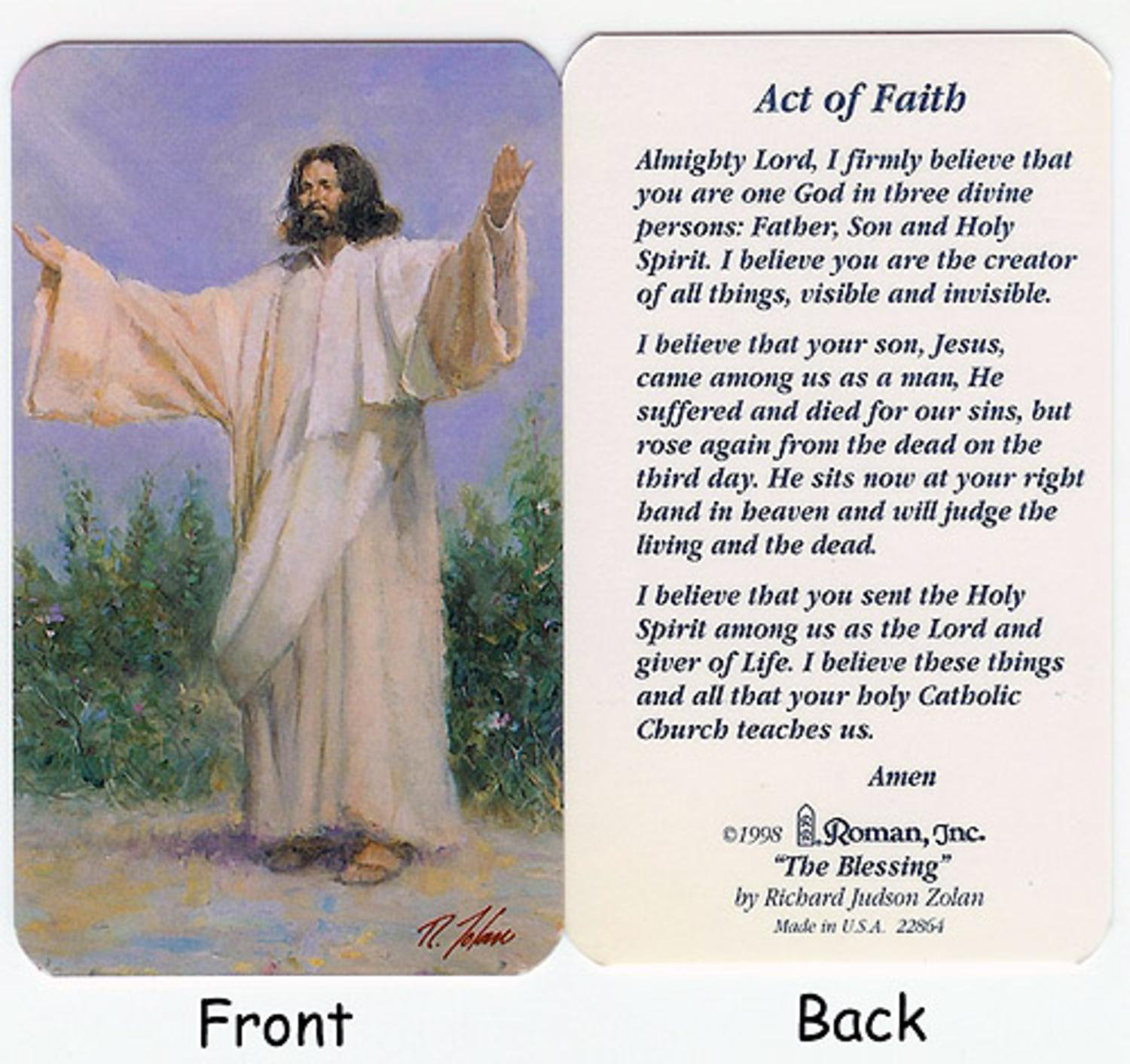 The Holiday Aisle® Club Pack Of 50 "Act Of Faith" Religious Prayer ...