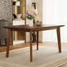 George Oliver Rustic Farmhouse Dining Table - Solid Wood Frame ...