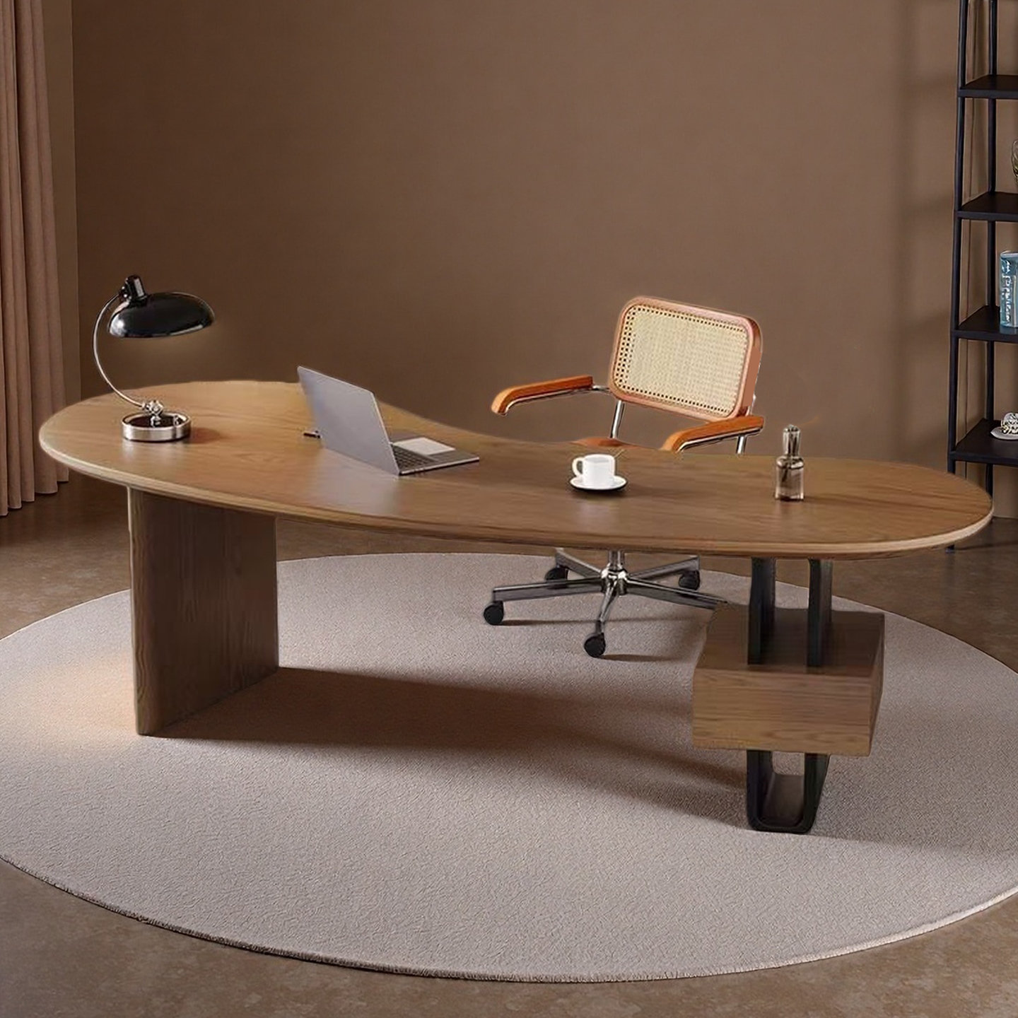Orren Ellis Rectangular Computer Desk Office Set with Chair | Wayfair