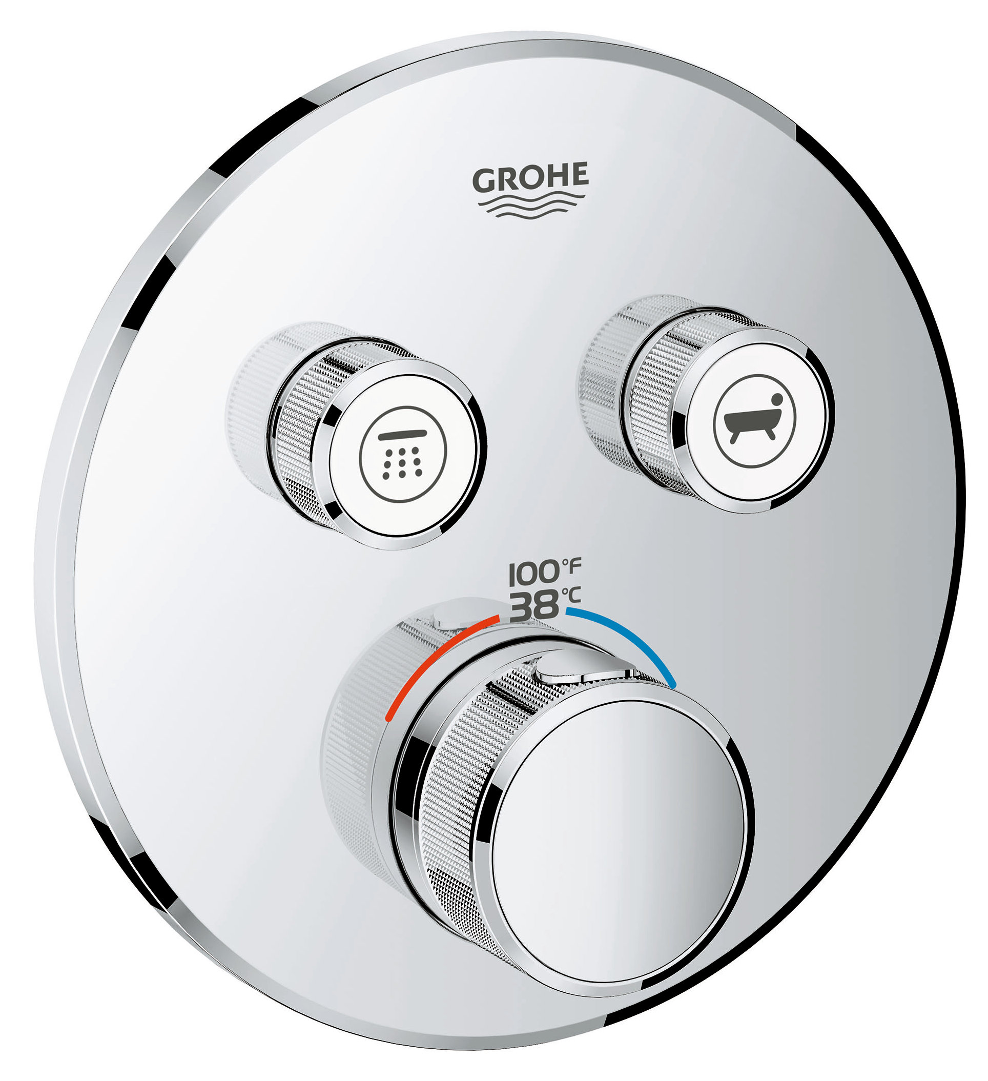 GROHE Grohtherm SmartControl Dual-Function Shower Thermostatic Valve ...
