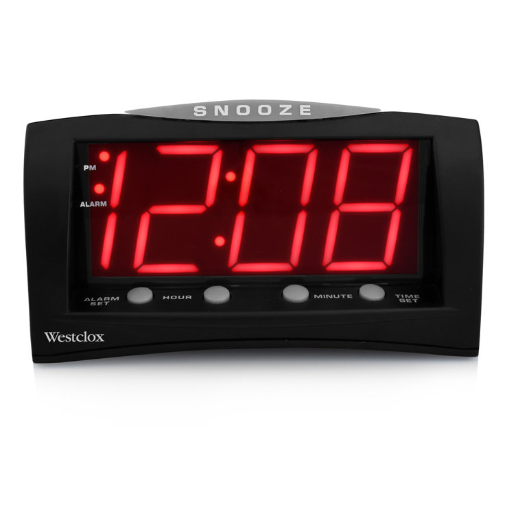 Westclox Triad Modern & Contemporary Digital Electric Tabletop Clock ...