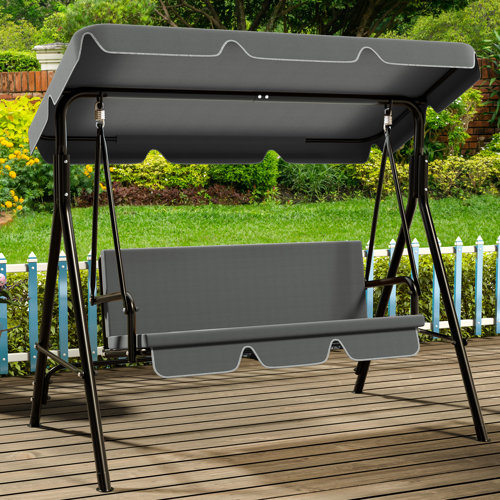 Three Person Porch Swings You'll Love | Wayfair