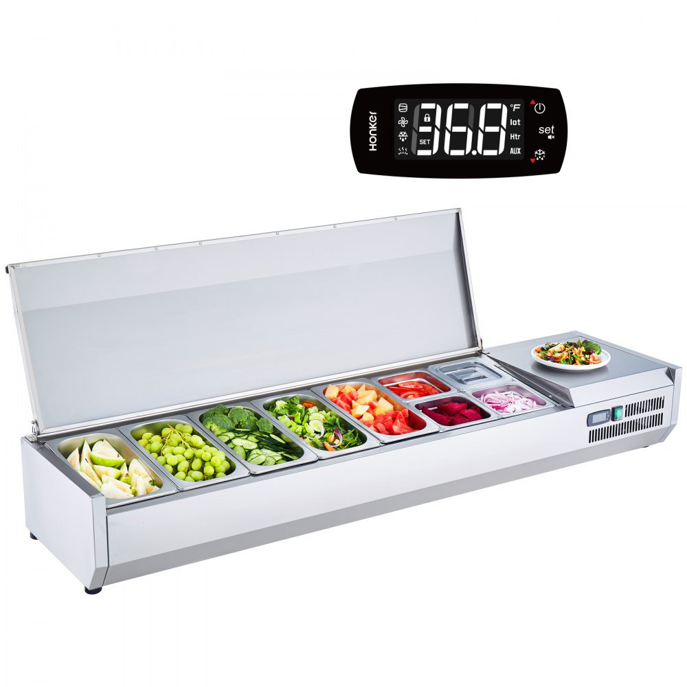 Stellweilan Tessberg Refrigerated Condiment Prep Station, 160 W ...