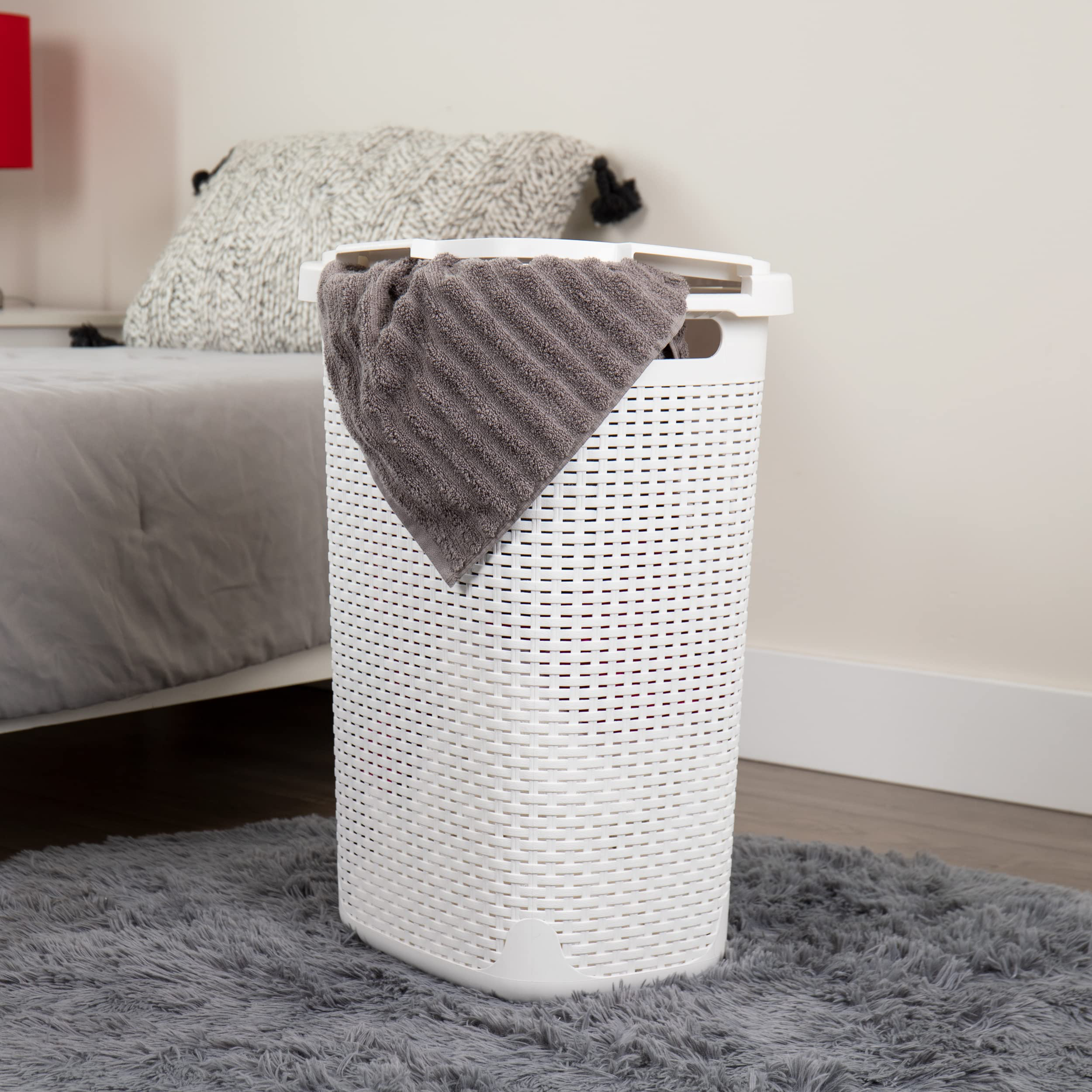Rebrilliant 60L Lightweight Laundry Hamper - Durable, Portable, And ...