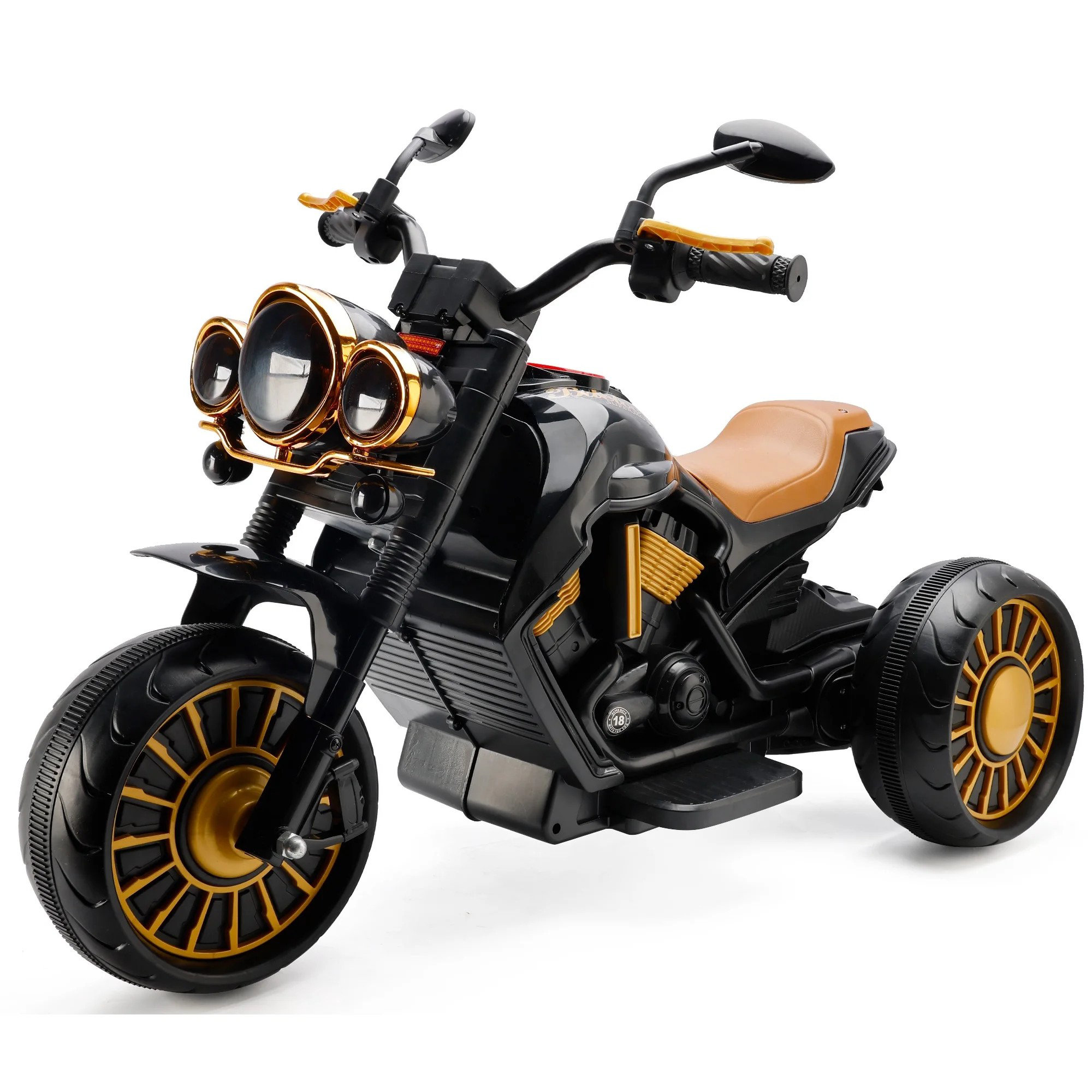 Topteng 3-Wheel Kids Ride-On Motorcycle Electric Dual Drive Toy Car ...