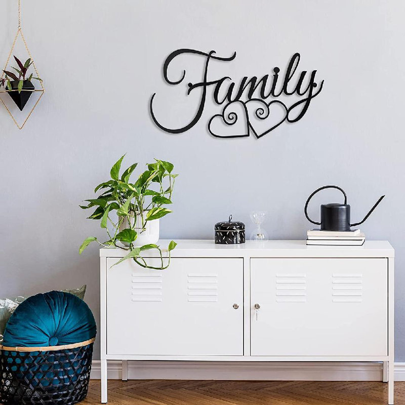 Gracie Oaks Metal Text Wall Decor | Wayfair