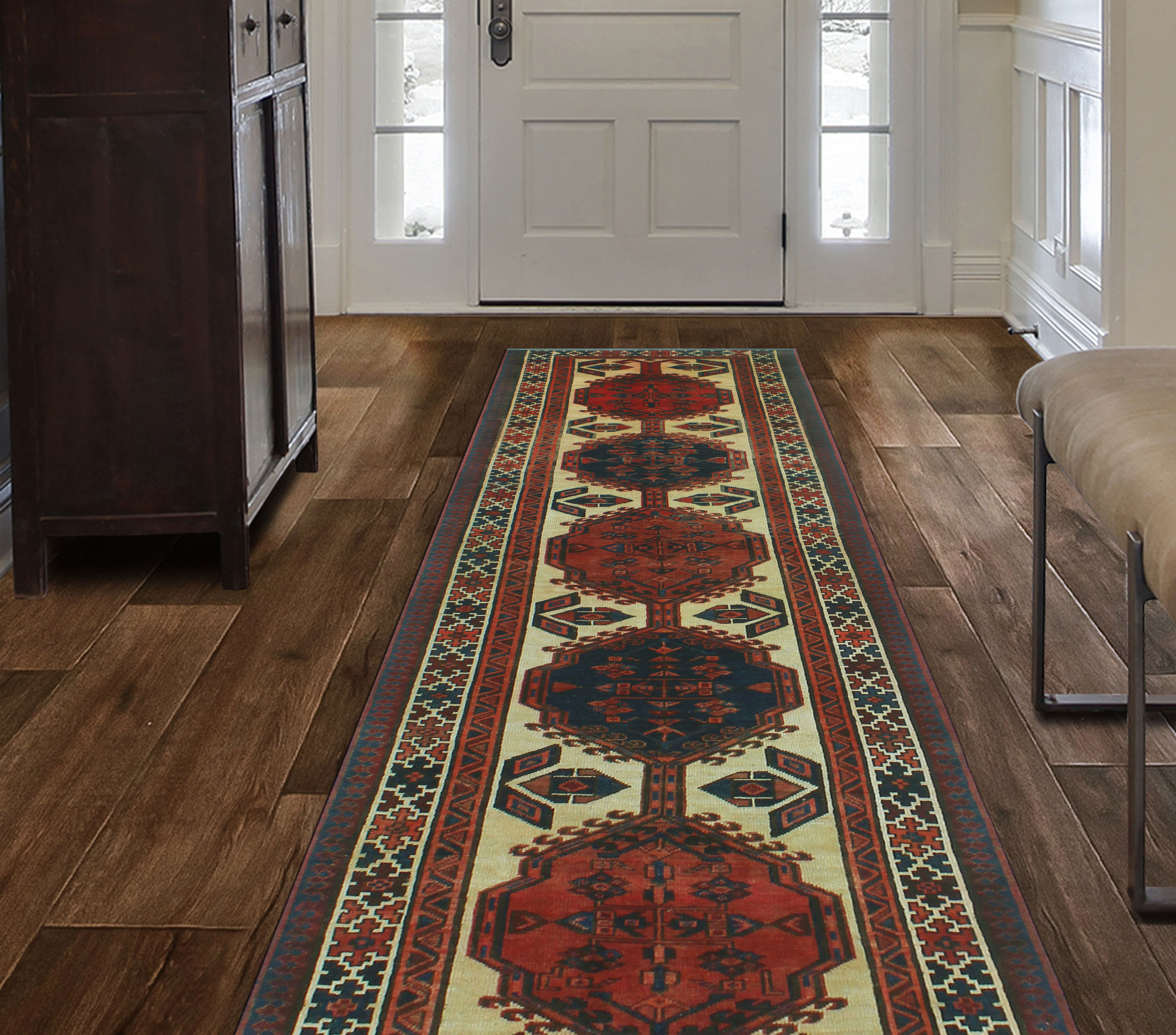 Isabelline Fine Vintage Distressed Hunt Rust Runner | Wayfair