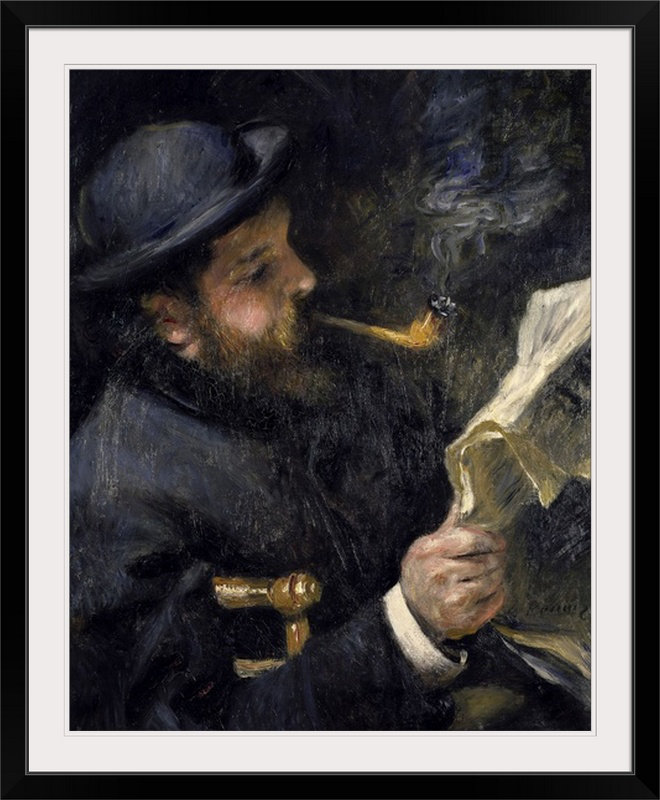 Vault W Artwork 'Portrait of Claude Monet Reading, 1872' by Pierre ...