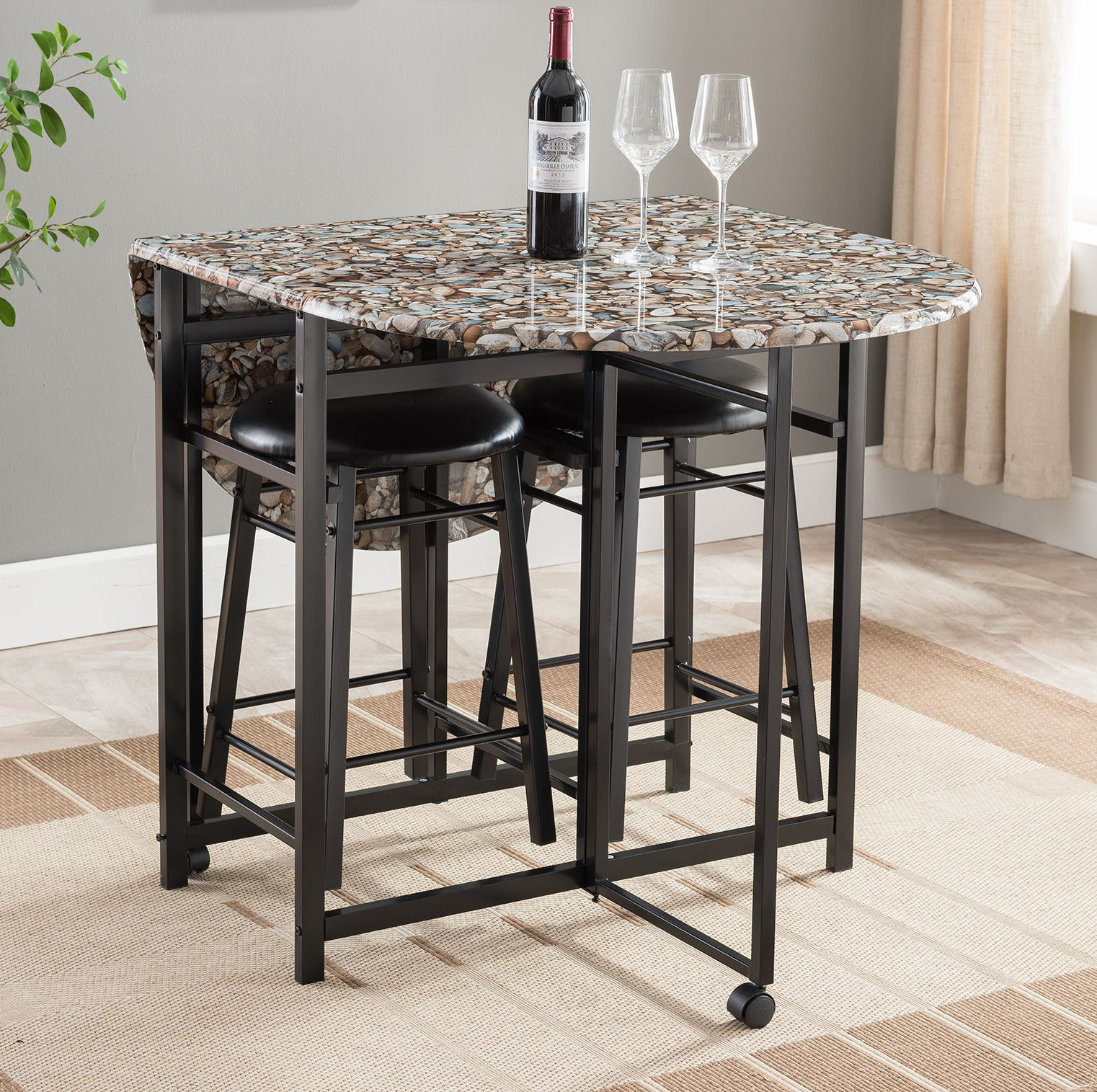 Winston Porter Dunton Breakfast Pub Set, Table & 2 Stools & Reviews ...