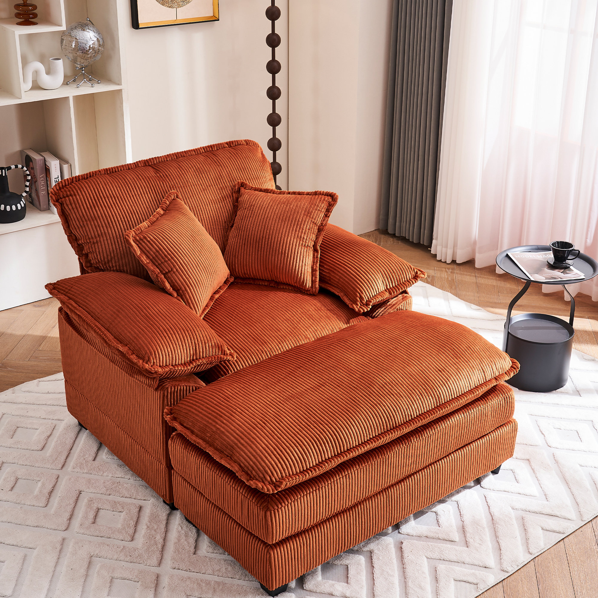 Latitude Run® Danicah 46.9-Inch Wide Single Sofa, Comfort Upholstered ...