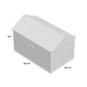 Suncast Tremont 8 ft. W x 13 ft. D Plastic Storage Shed & Reviews | Wayfair