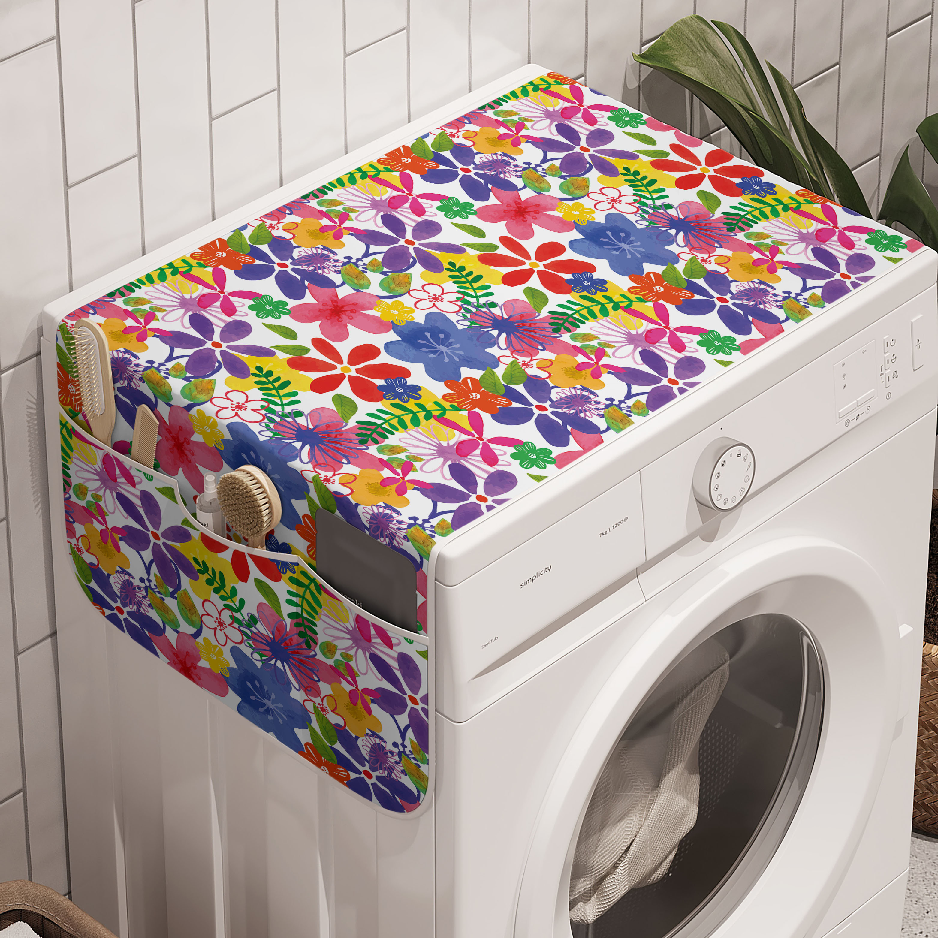 East Urban Home Spring Washing Machine Organizer Pack of 2 47" x 18.5 ...