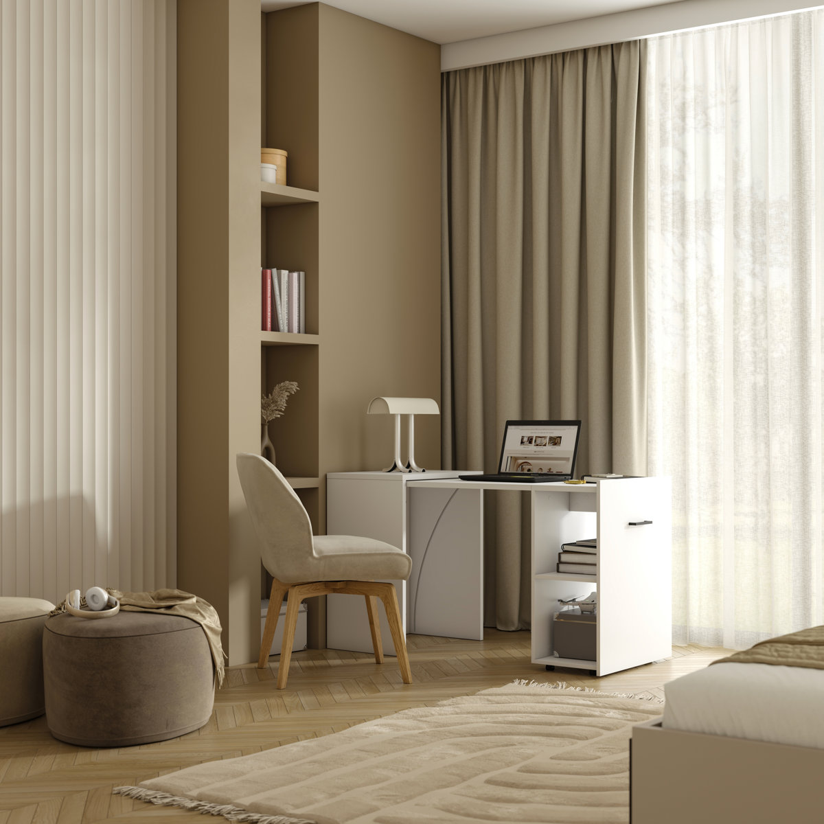 17 Stories Jenae 60Cm W Rectangular Writing Desk | Wayfair.co.uk