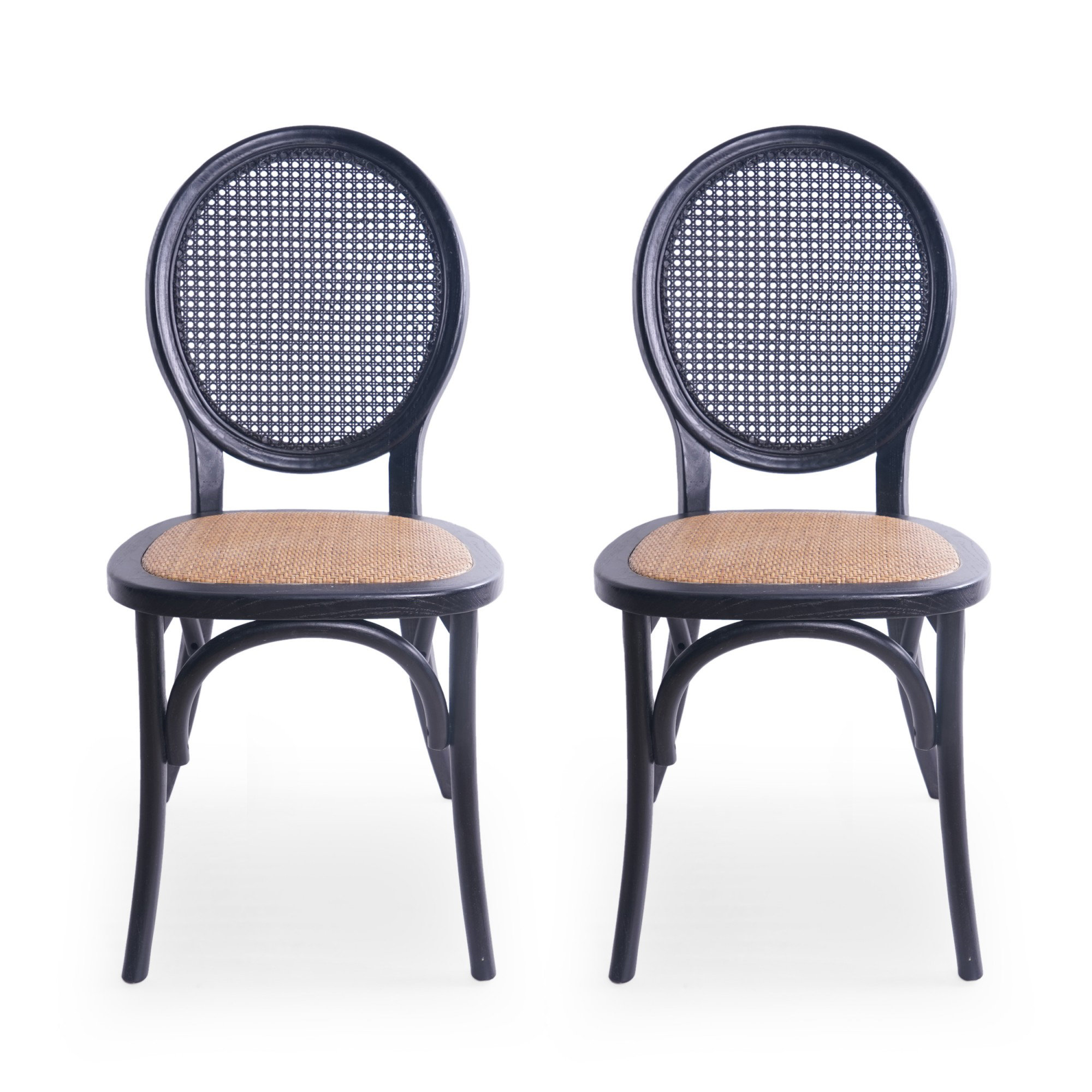 Hokku Designs Modern Wooden Armless Dining Chair Set Of 2 | Wayfair