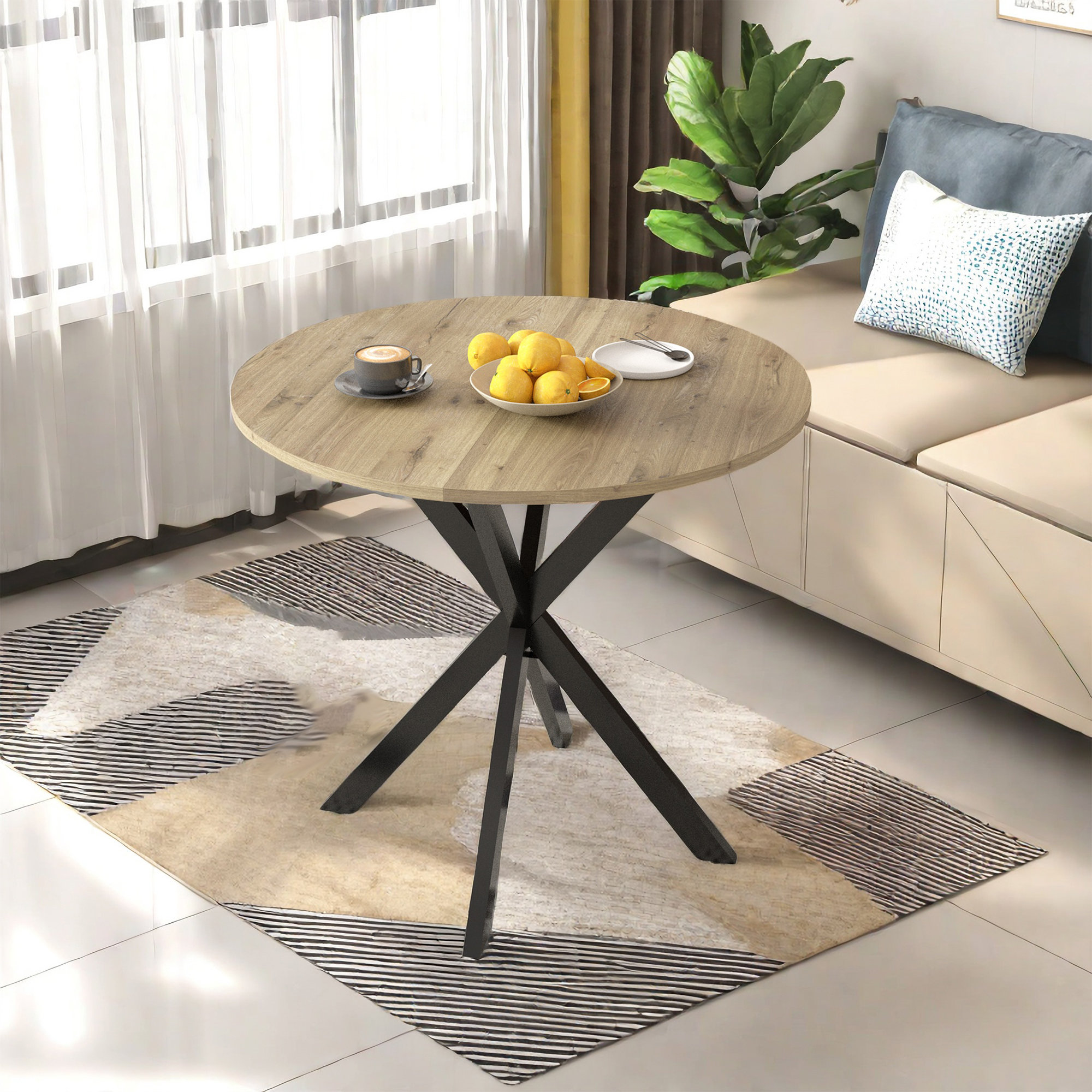 George Oliver 31.5-Inch Round Dining Table, Small Circle Dining Table ...