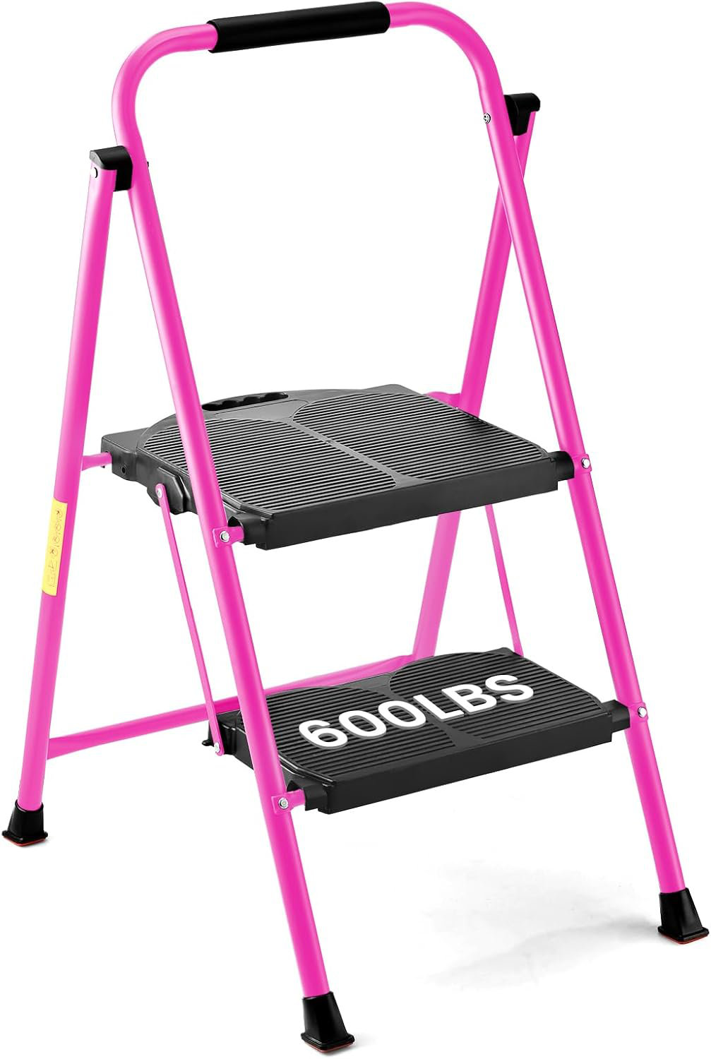 17 Stories Escabeau avec escabeau à 2 marches très grand et large à 2 ...