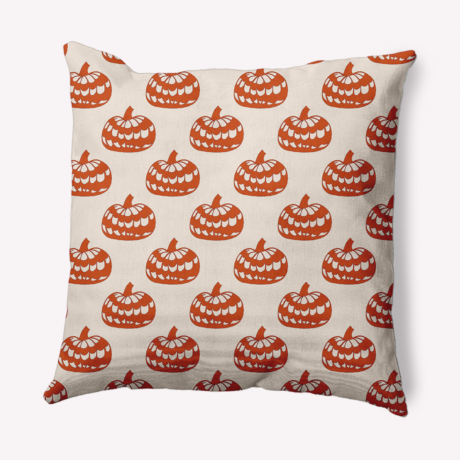 e by design Patterned Pumpkins Decorative Throw Pillow Square | Wayfair
