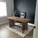 Latitude Run® Leather Executive Office Chair, High Back Desk Chair with ...