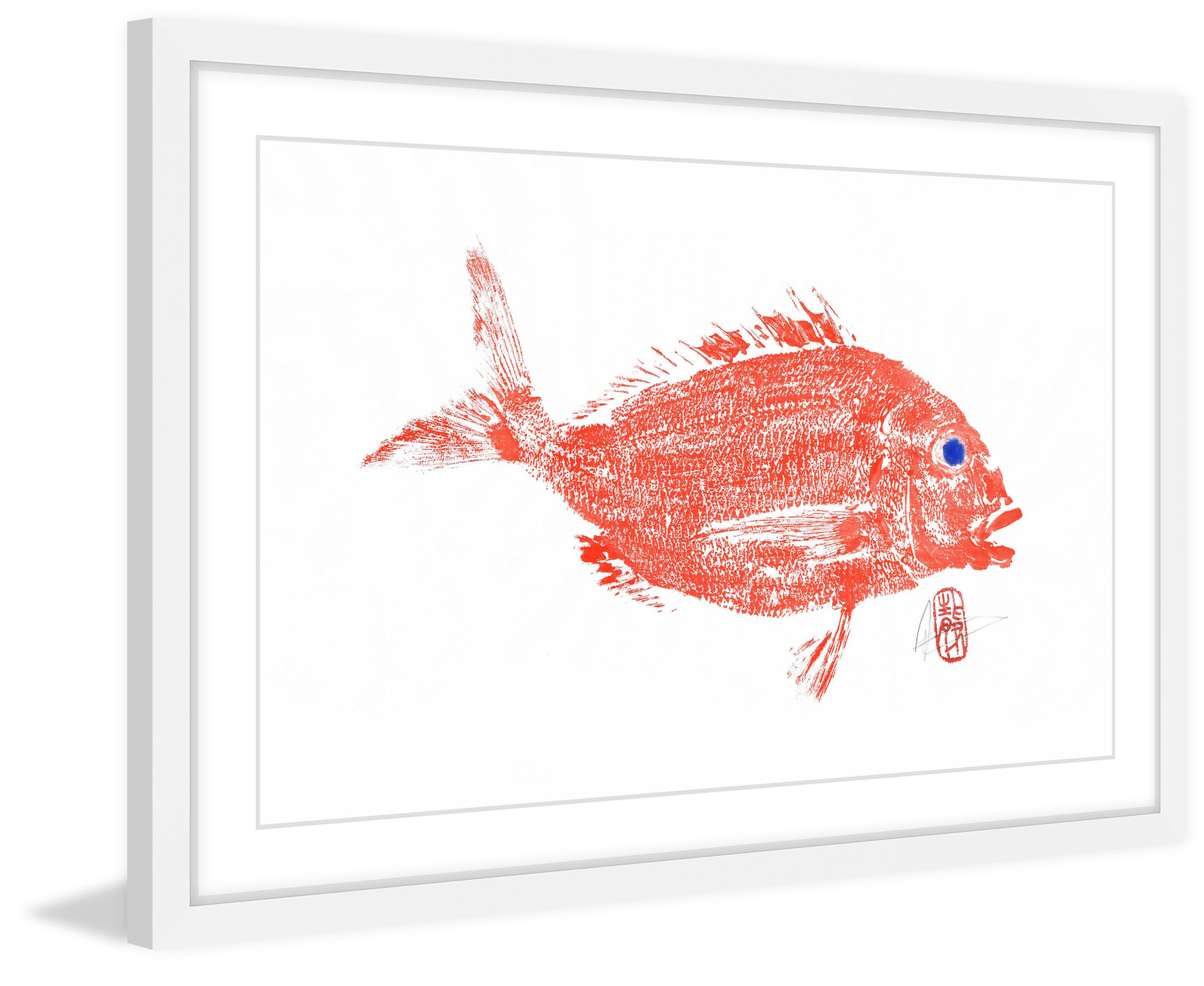 Marmont Hill 'Red Snapper' Framed Painting Print | Wayfair