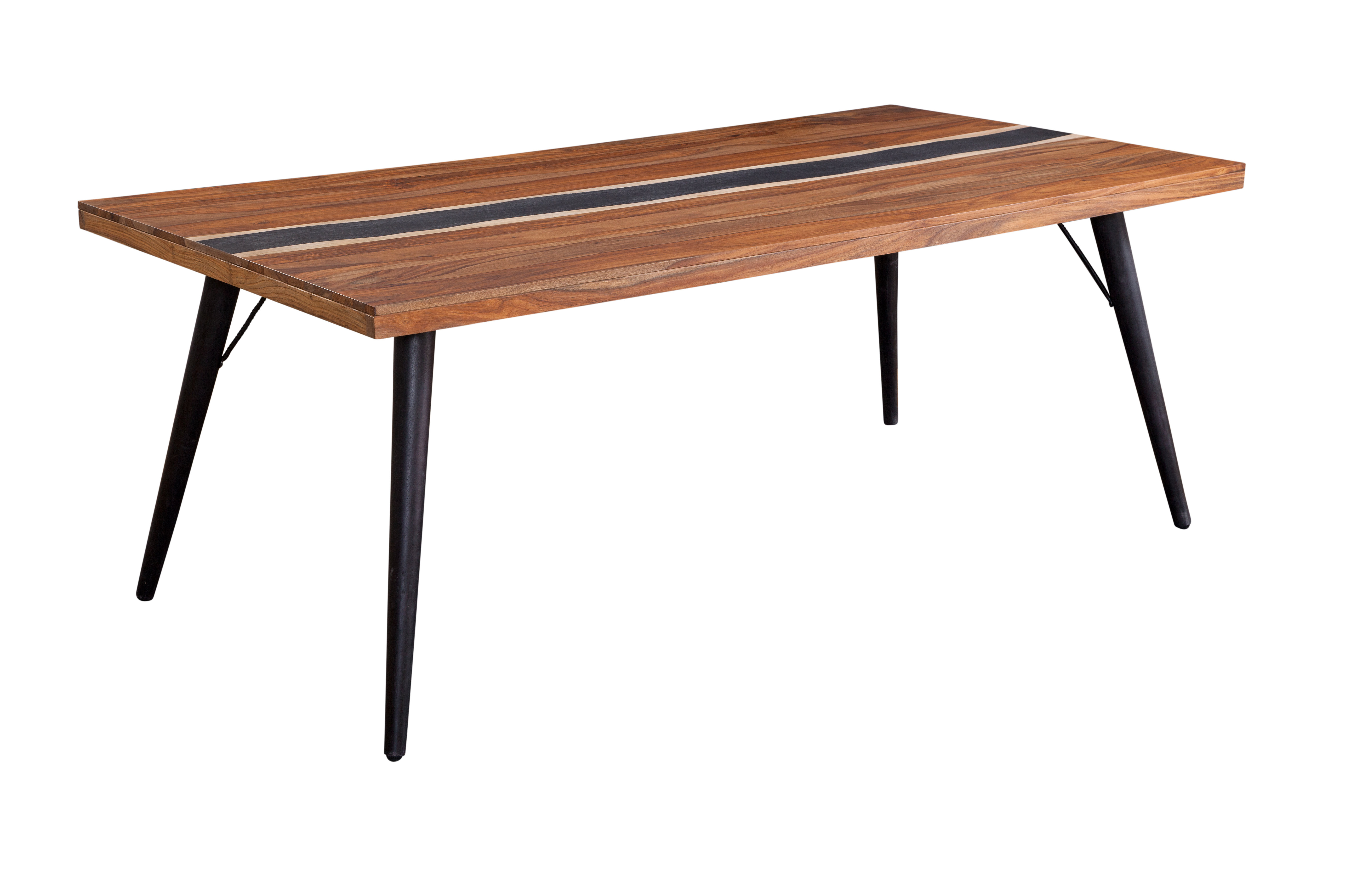 Millwood Pines 80-Inch Solid Mango Wood Dining Table | Wayfair