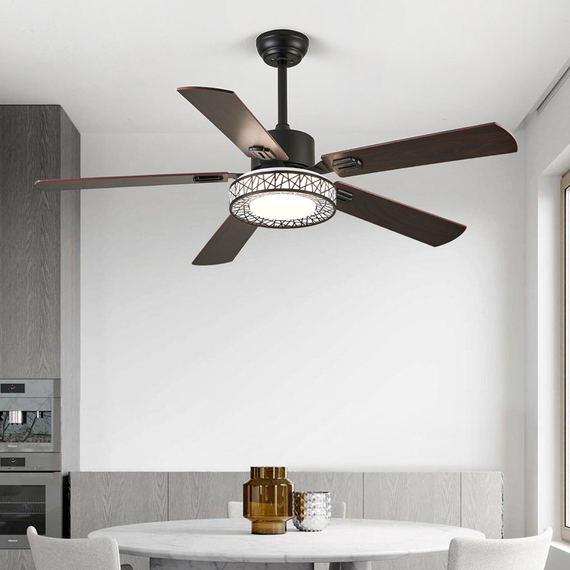 Wrought Studio™ Ehrin 51.96'' Ceiling Fan with LED Lights & Reviews ...