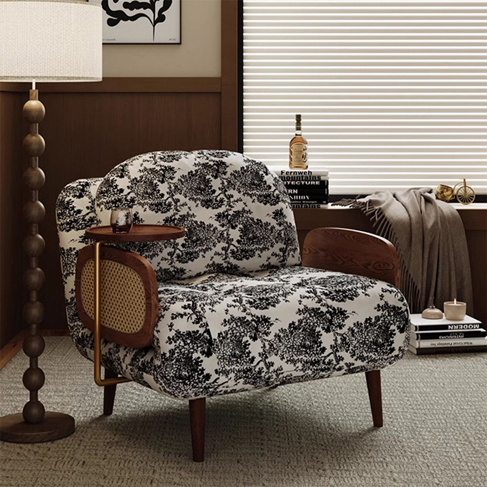 Bay Isle Home™ A new Chinese-style sofa bed made of solid wood in black ...