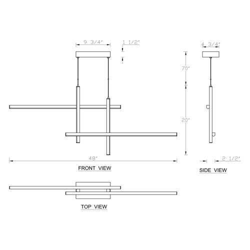 Wrought Studio Gilemette - Light Matte White LED Pendant | Wayfair