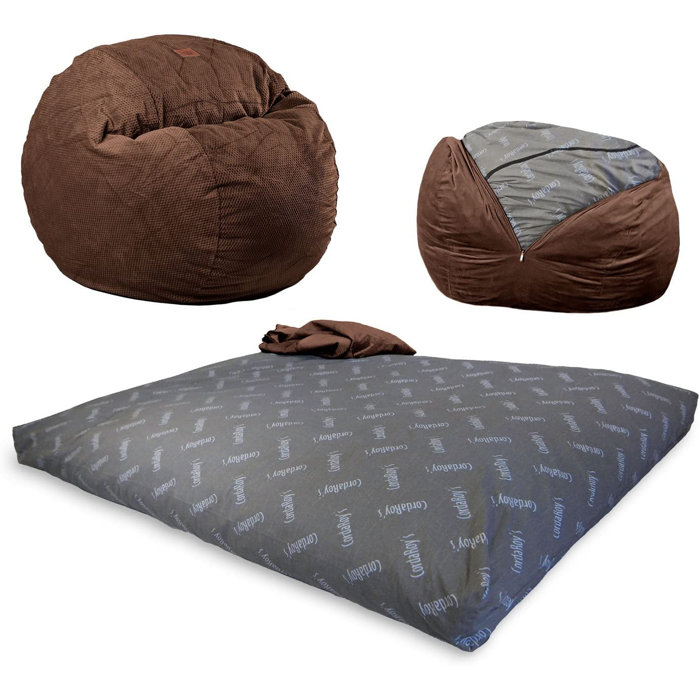 CordaRoy's Chenille Convertible Bean Bag Chair & Reviews | Wayfair
