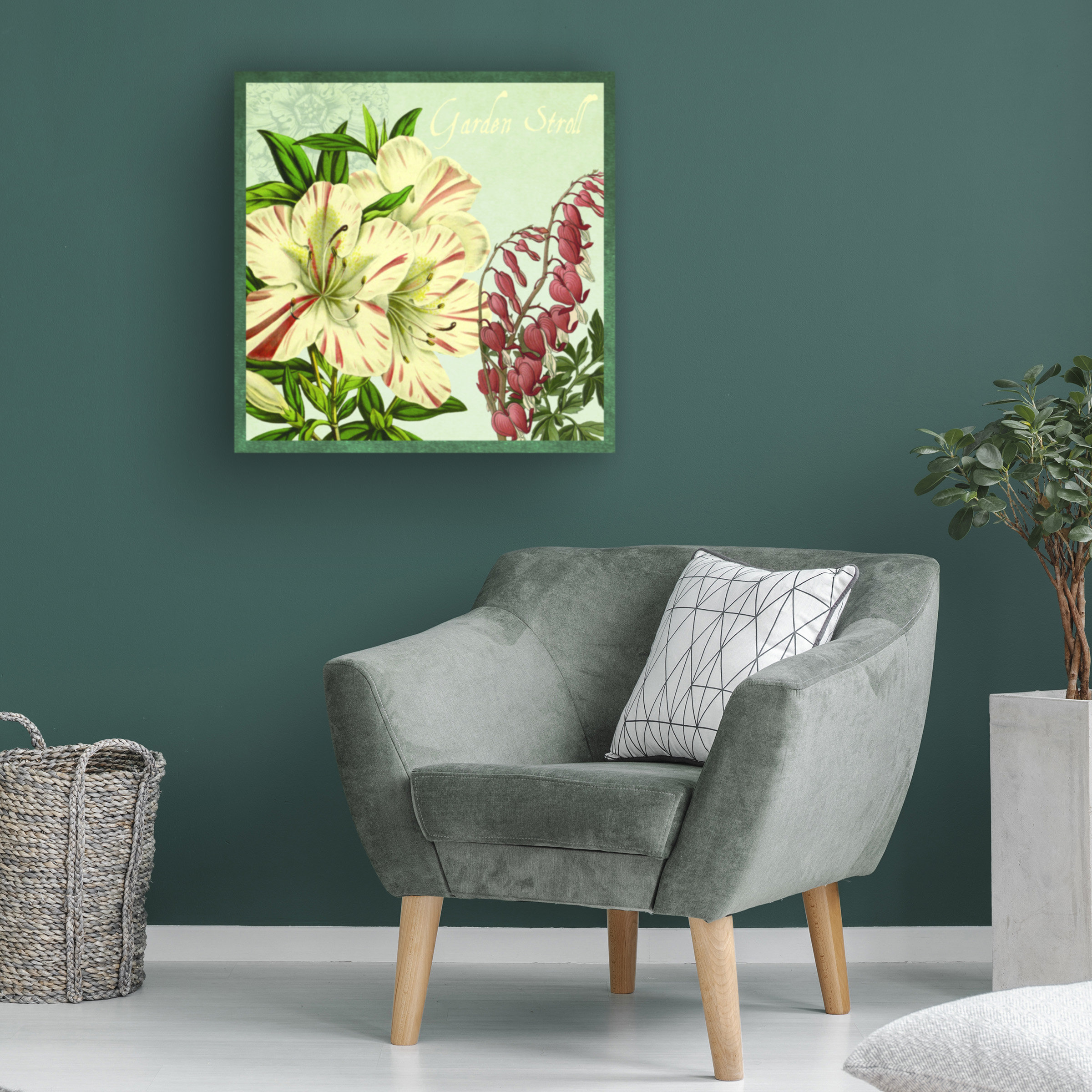 Winston Porter Wrapped Canvas Wall Art - Gail Fraser 'Garden Stroll ...