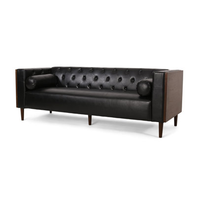 17 Stories 90'' Faux Leather Sofa & Reviews | Wayfair