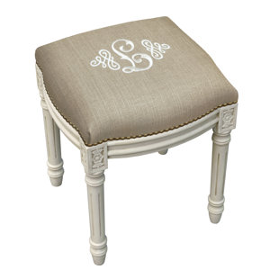 House of Hampton® Lombardi Solid Wood Accent Stool & Reviews | Wayfair