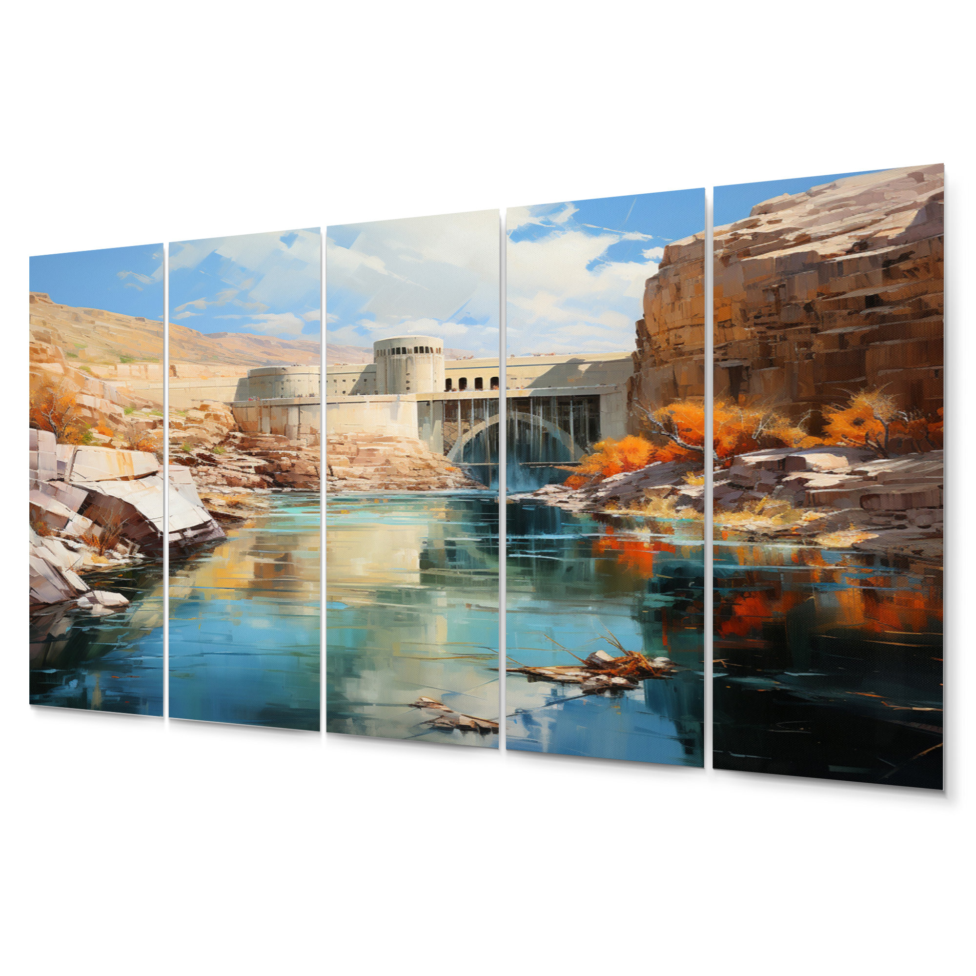 Red Barrel Studio® Glen Canyon Dam - Dams Metal Wall Decor Set | Wayfair
